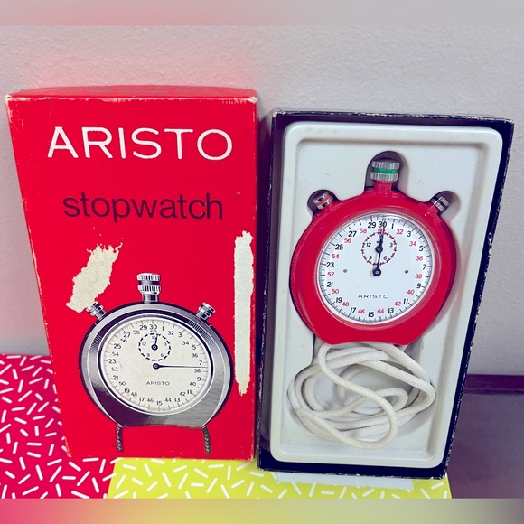 Aristo | Accessories | Vintage 972 Aristo Mechanical Stopwatch Red ...
